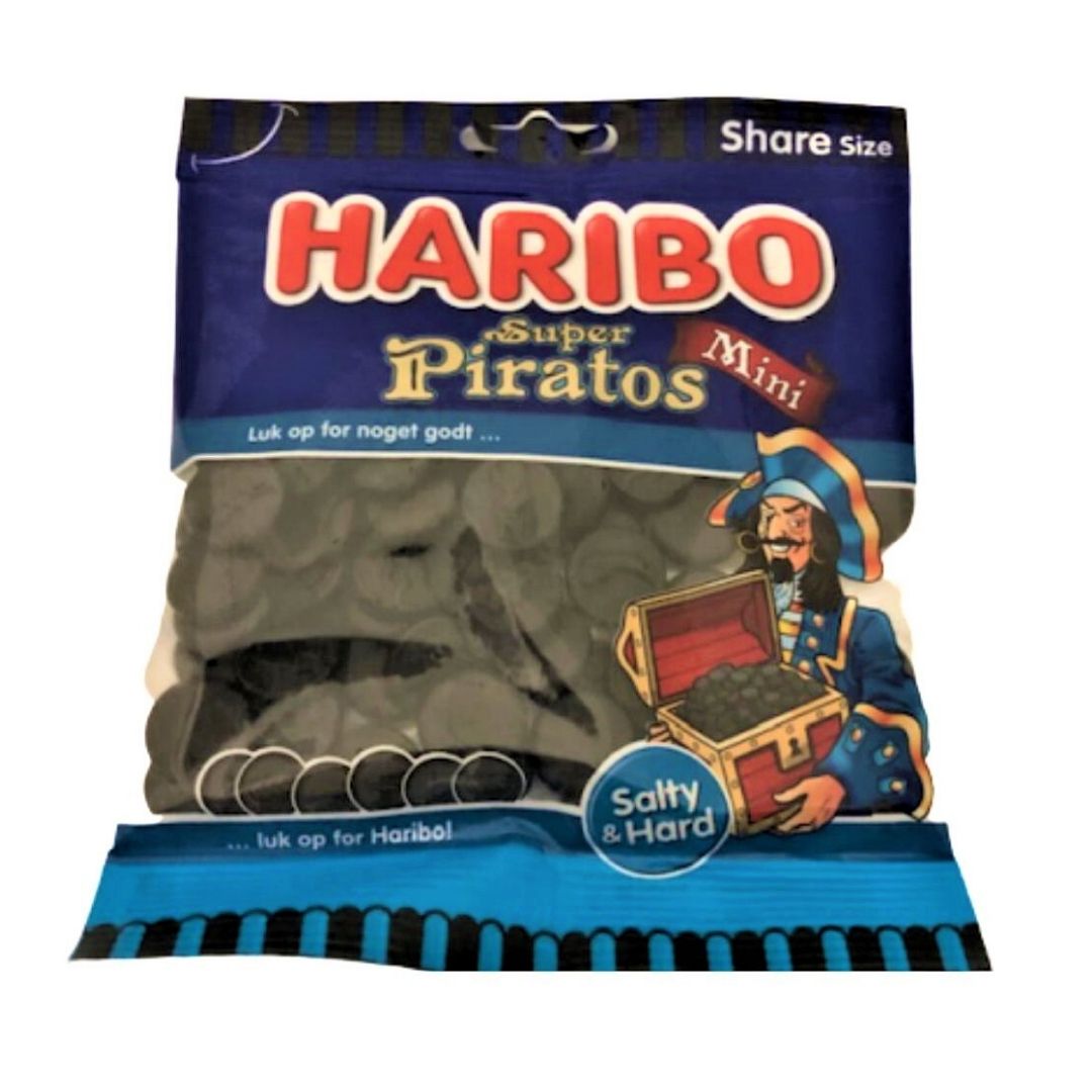 Haribo Mini Super Piratos 120 g 1 stk. - Hariboposer 120 g - Slikboden ApS